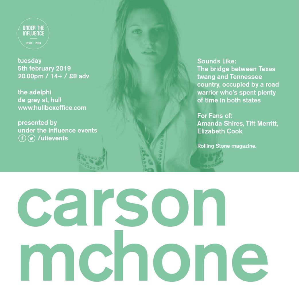 Carson Mchone + Support – The Adelphi Club in Hull