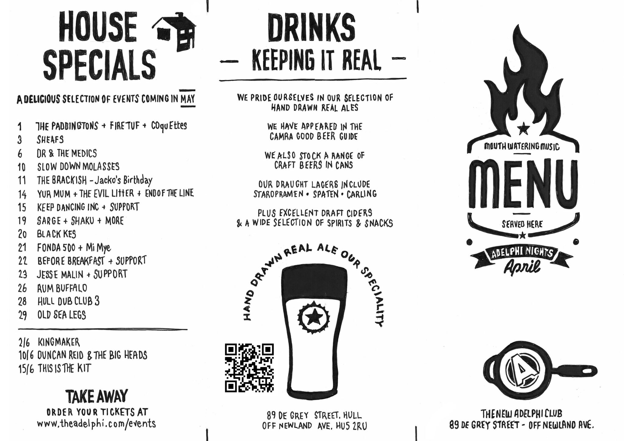 Check out our fresh new Adelphi Menu – The Adelphi Club in Hull