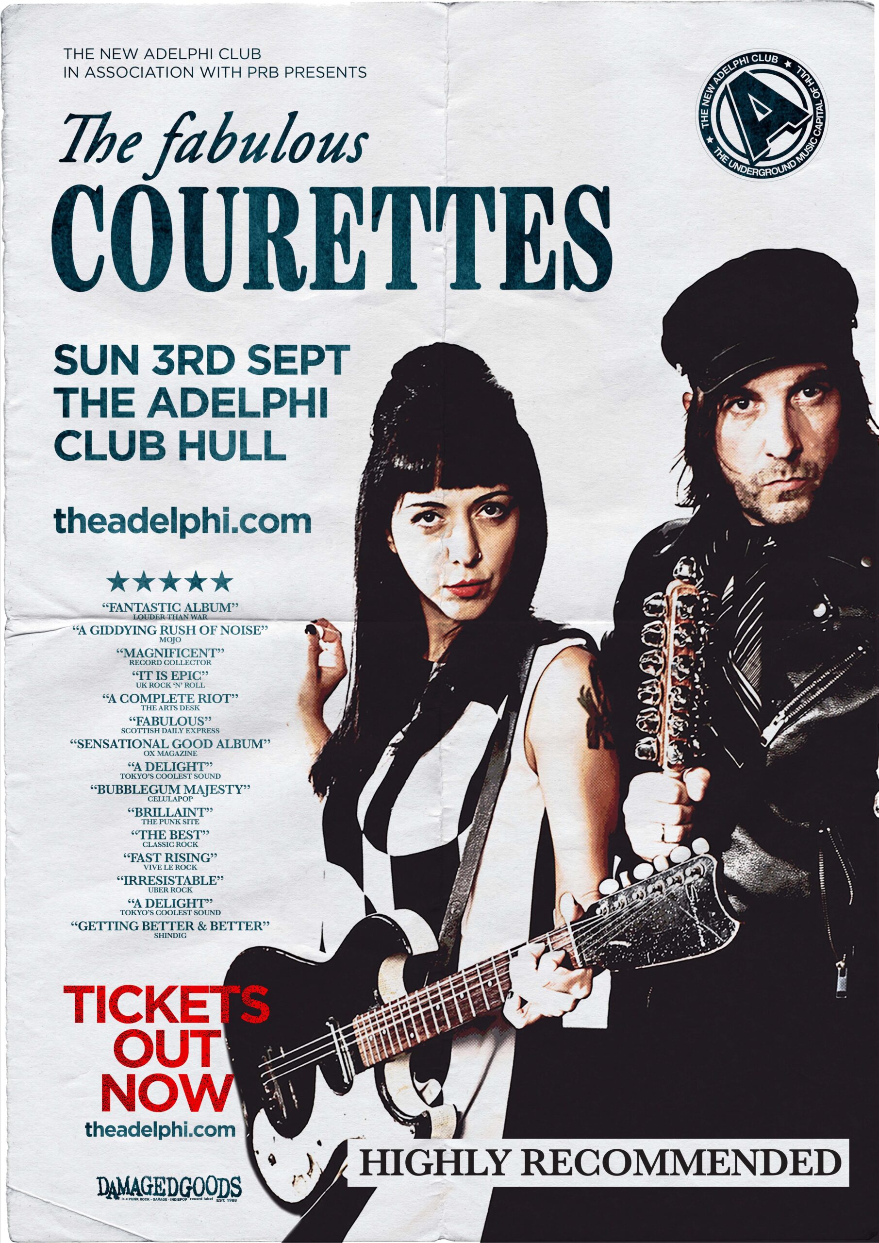 The Courettes + Fire (UTF) – The Adelphi Club in Hull