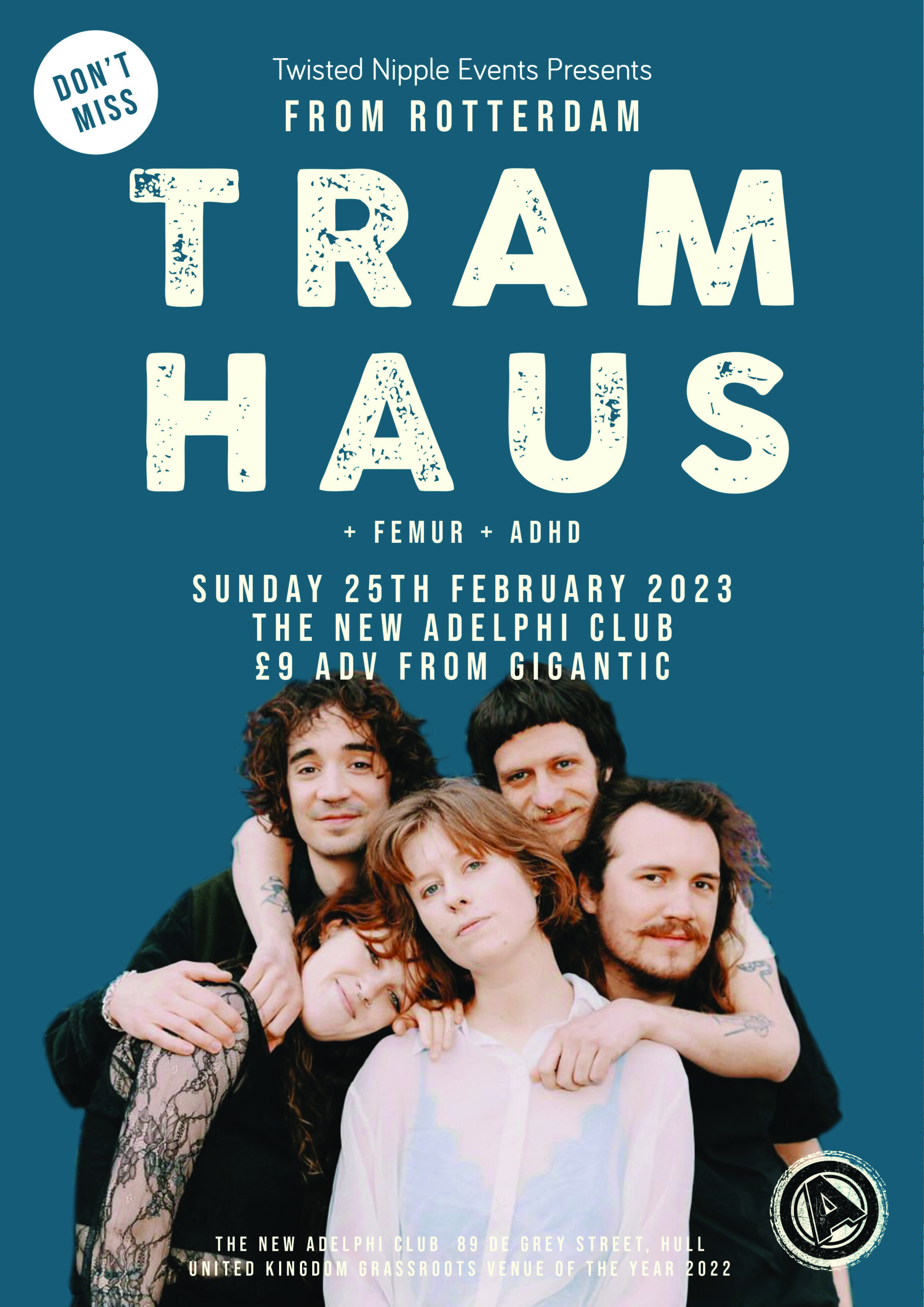 TRAMHAUS + Femur + ADHD – The Adelphi Club in Hull