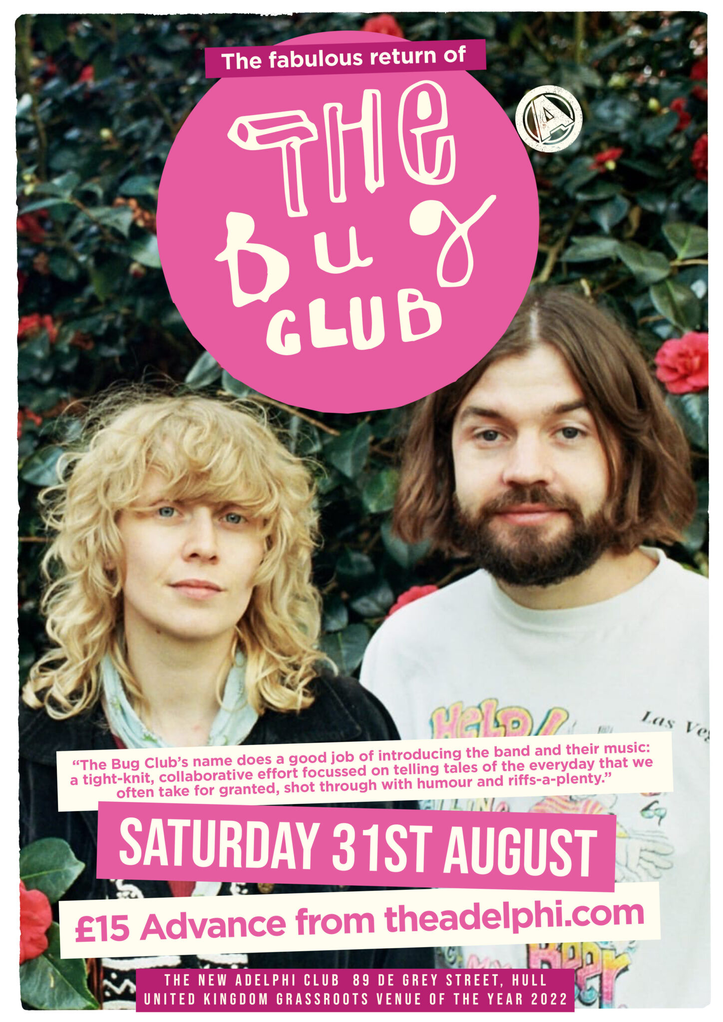 The Bug Club + Matt Edible & The Obtuse Angels – The Adelphi Club in Hull