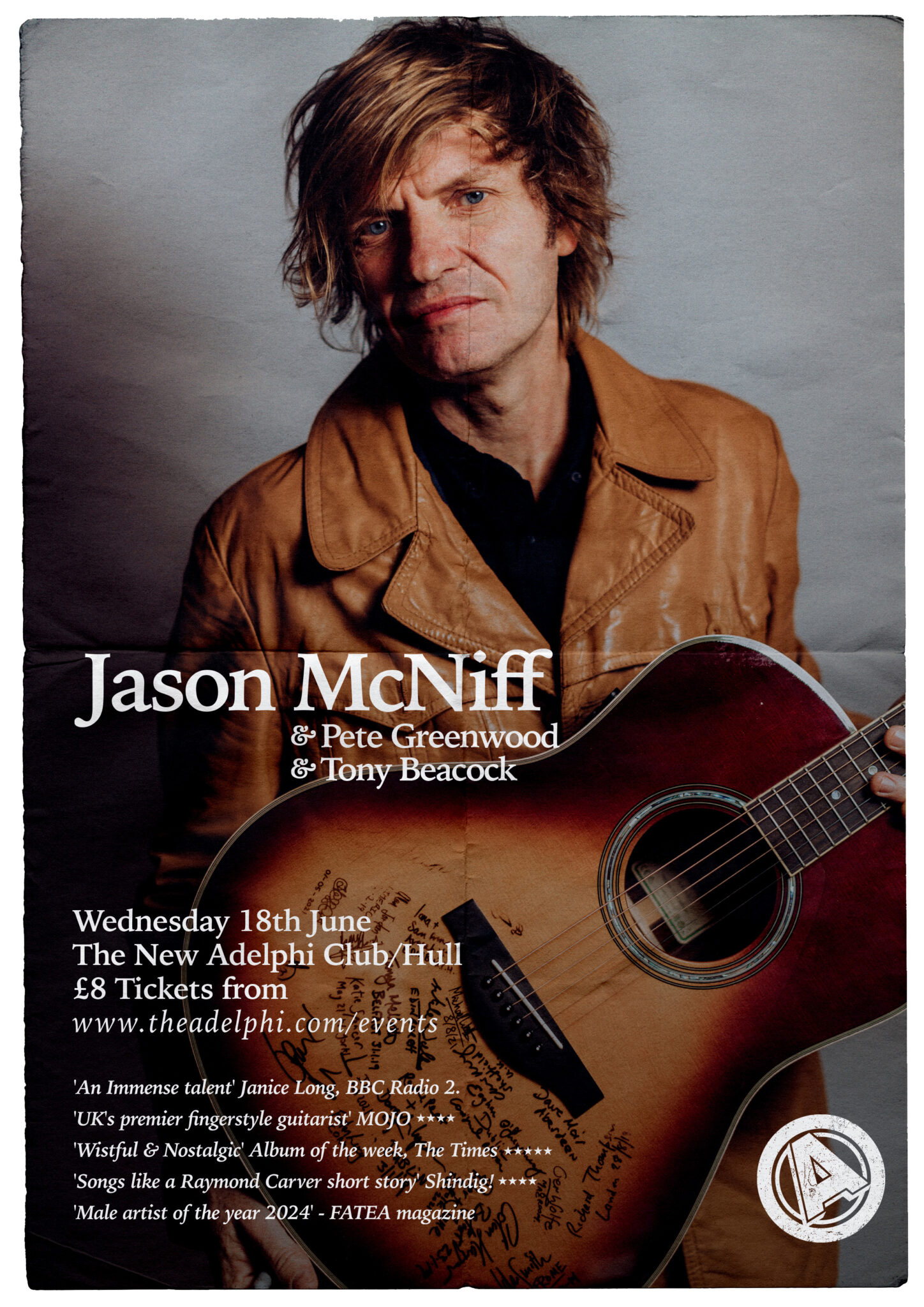 Jason McNiff + Pete Greenwood + Tony Beacock – The Adelphi Club in Hull