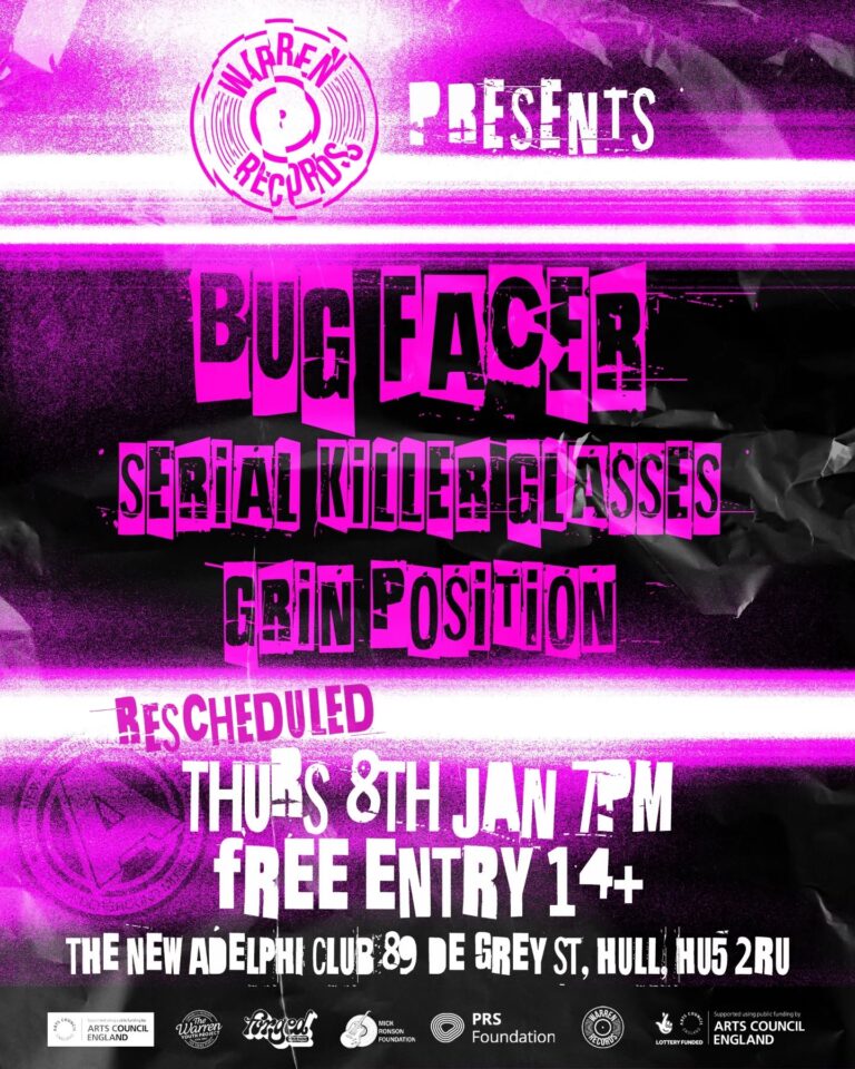 Bug Facer + Serial Chiller Glasses + Grin Position – The Adelphi Club ...