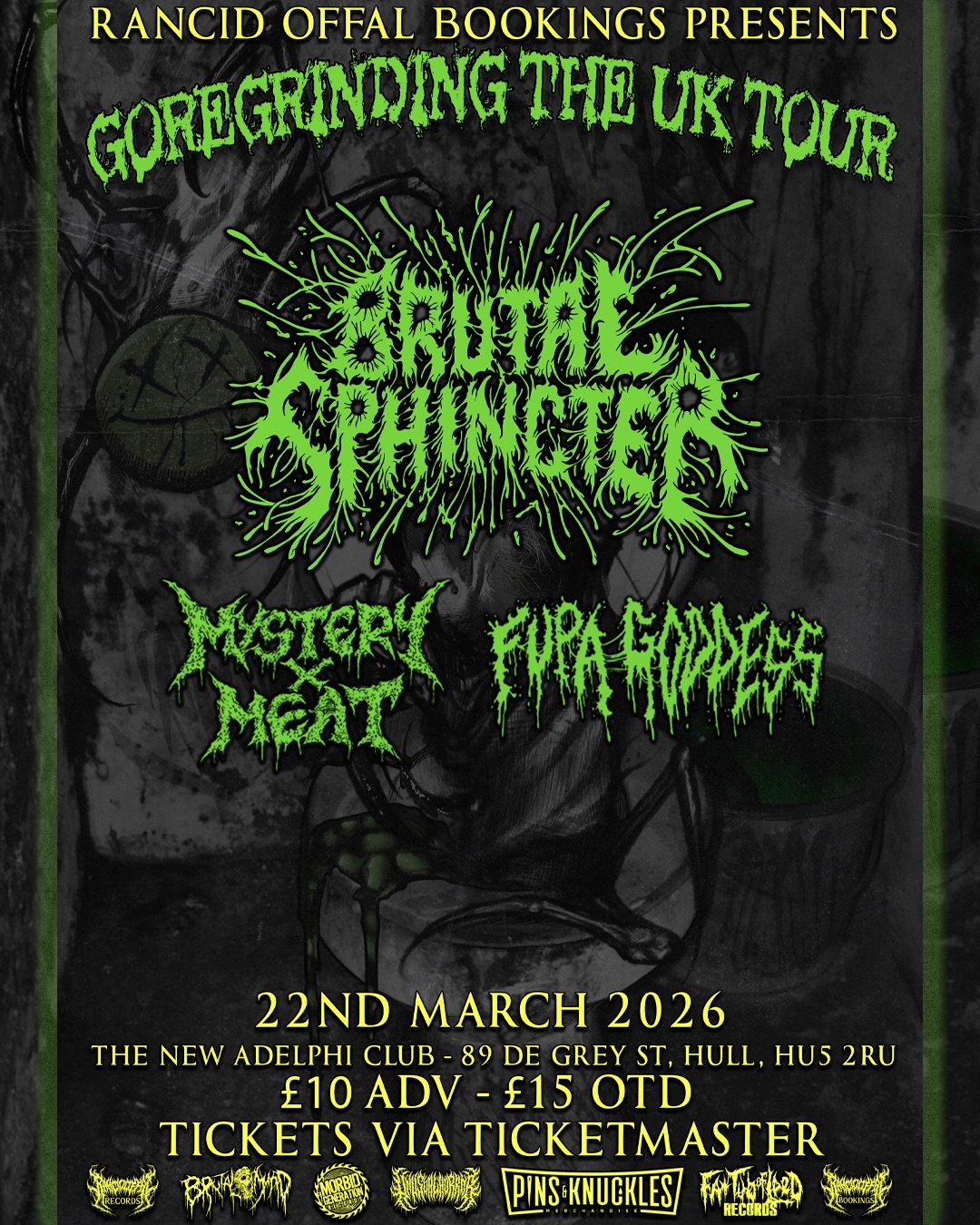 Brutal Sphincter + Mystery Meat + Fupa Goddess – The Adelphi Club in Hull